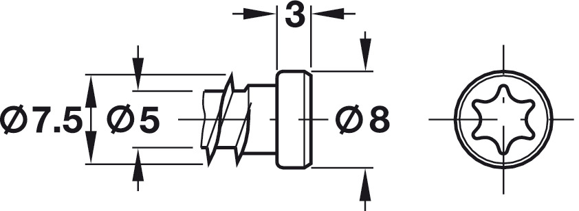TURBO VIJAK 7,5X152 gl.8,5/3